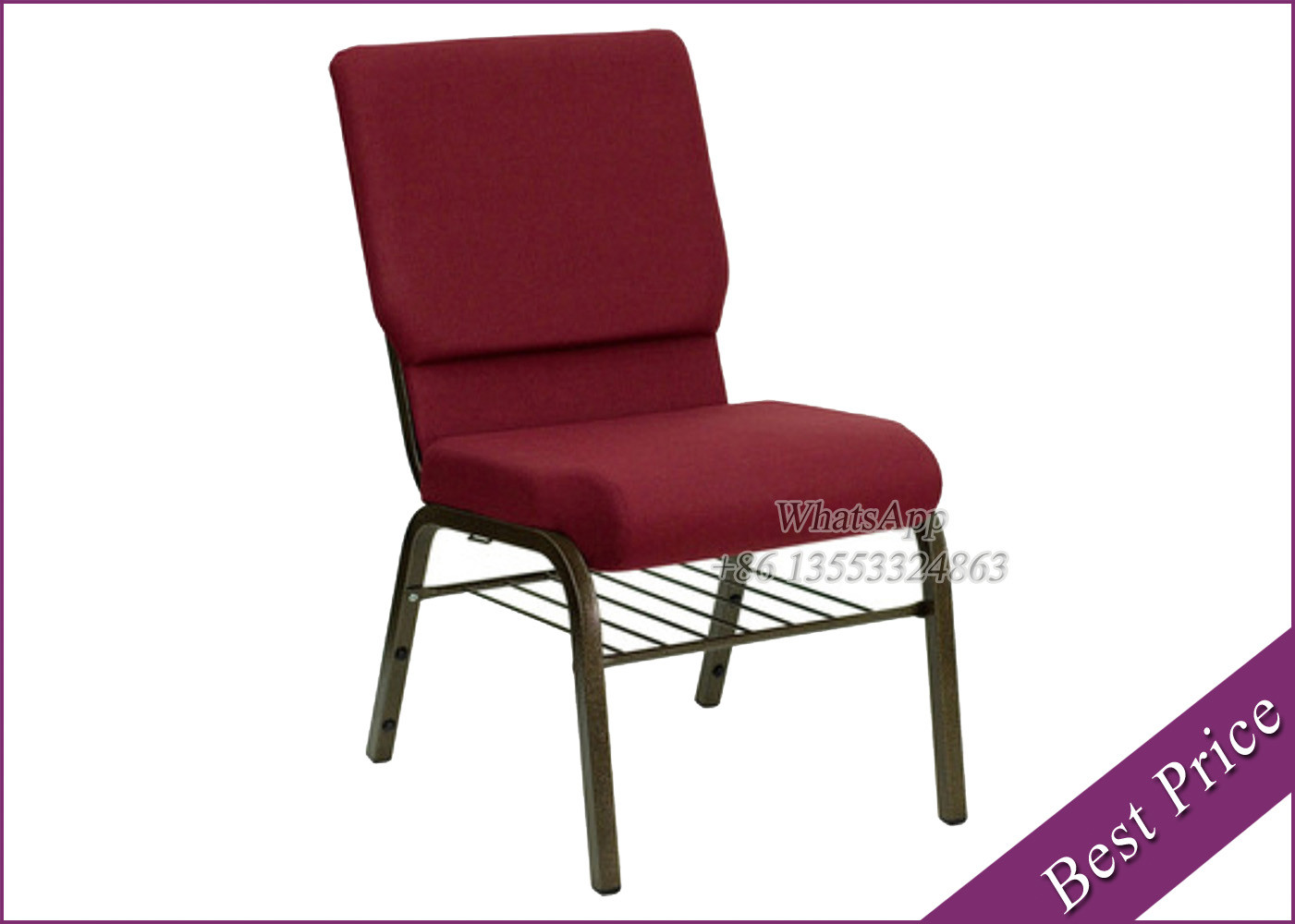 Red Church Chairs For Sale With Wholesale Price and Good Quality (YC-31)