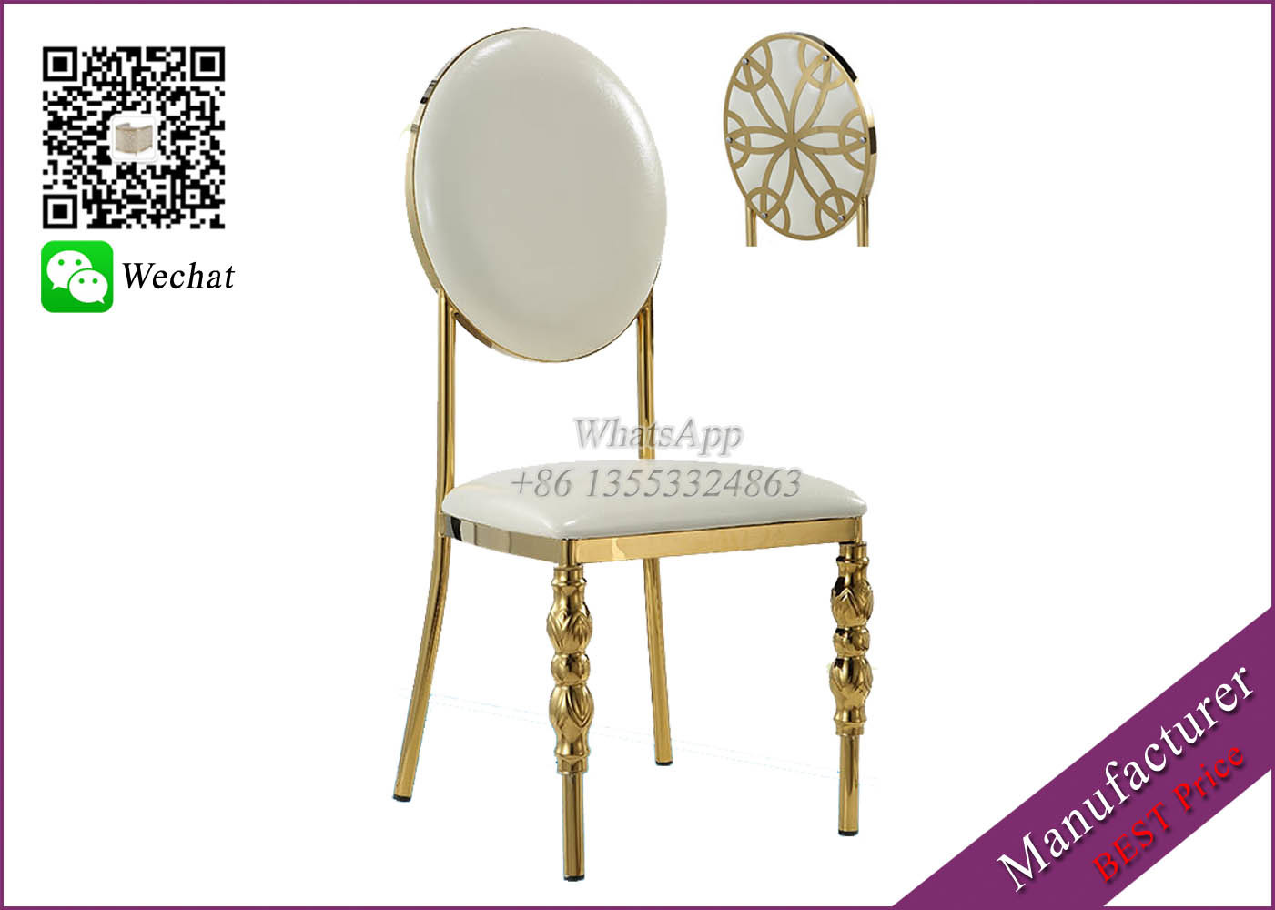 Wedding Round Back Chair For Sale From Chiness Furniture Factory (YS-34)