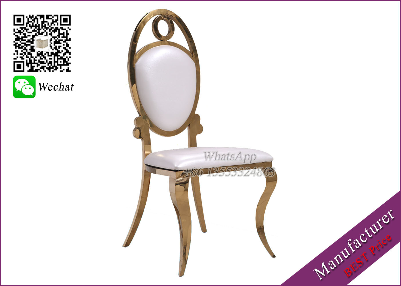 Gold Color Wedding Chair For Sale From Chiness Furniture Manufacturer (YS-45)
