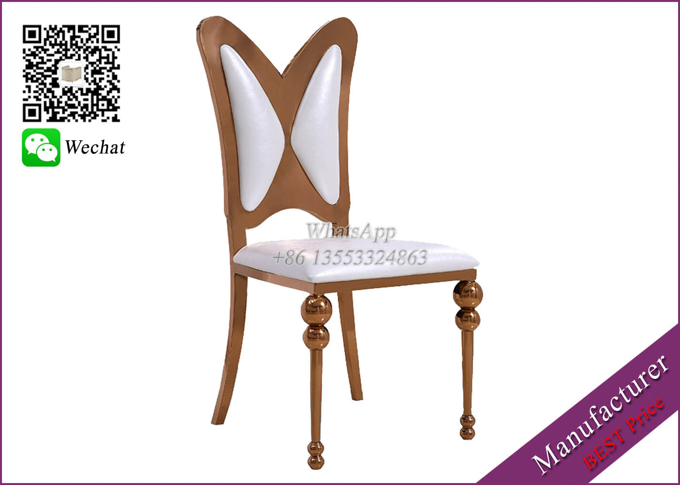 Rose Gold Event Chairs For Sale With Wholesaler Price (YS-55)