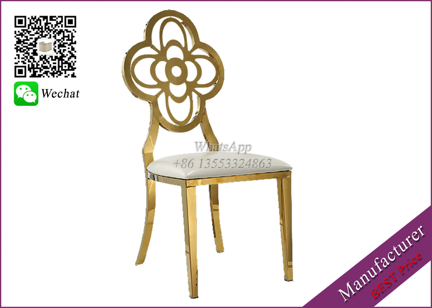 Flower Back Wedding Chairs For Sale With Lower Price (YS-86)