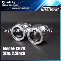 China CH29  2.5inch H1 bixenon hid projector lens light with Single Crystal angel eye supplier