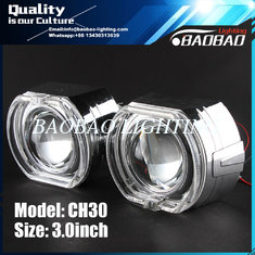 China CH31  3.0inch H1 bixenon hid projector lens light with Single Crystal angel eye supplier