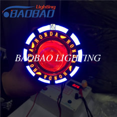 China LED13 motorcycle led projector lens,non-fan version with X-case, Honda, Yamaha, Toyota colorful angel eye,red blue devil supplier