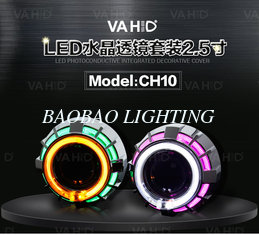 China CH10 2.5inch Round double Crystal angel eye Bixenon Car hid xenon projector kit supplier
