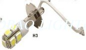 H1/H3/8SMD LED 3chips 5050-Five colors(red/yellow/blue/green/white) supplier