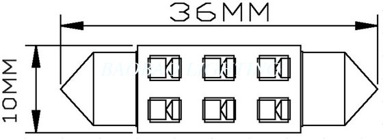 SJ-X6-36MM-4.5W(CANBUS) supplier