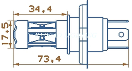 CREE-XBD*8 H4 Fog Lamp supplier