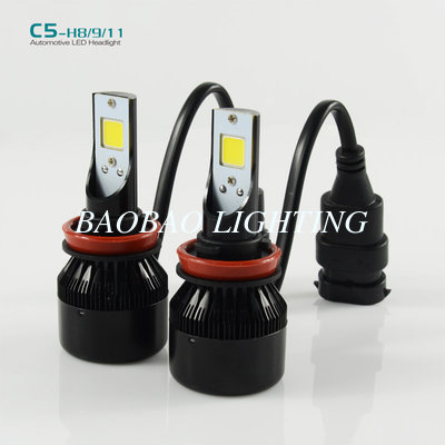 C5 H8 H9 H11 25W 2800LM 3000k 6000k car led headlight kit--from BAOBAO LIGHTING supplier