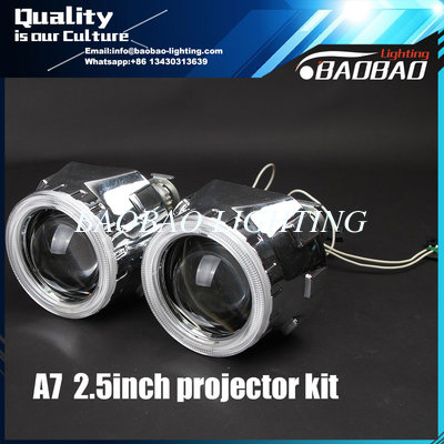 A7 2.5inch 35w 55w bixenon hid projector lens light supplier