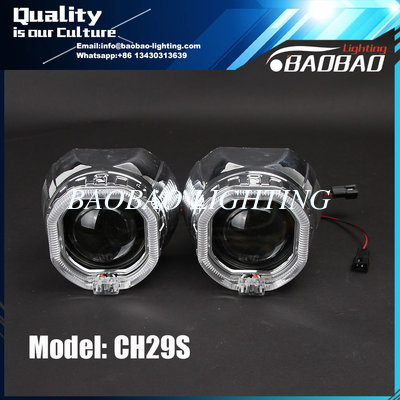 CH29S  2.5inch H1 bixenon hid projector lens light with Single Crystal angel eye supplier