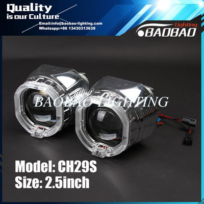 CH29S  2.5inch H1 bixenon hid projector lens light with Single Crystal angel eye supplier
