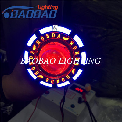 LED13 motorcycle led projector lens,non-fan version with X-case, Honda, Yamaha, Toyota colorful angel eye,red blue devil supplier