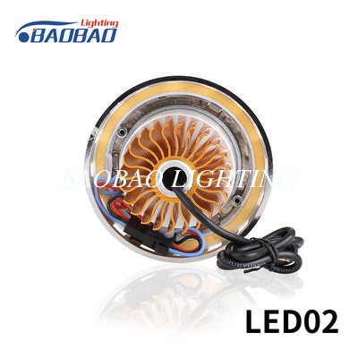 LED02 Double angel eye without fan motorcycle led headlight projector lens supplier