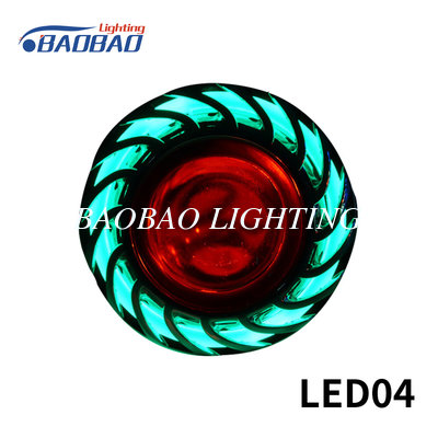 LED04 Double angel eye without fan motorcycle led headlight projector lens supplier