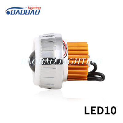 LED10 Double angel eye without fan motorcycle led headlight projector lens supplier