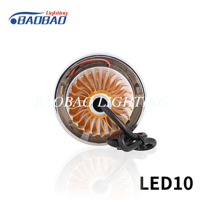 LED10 Double angel eye without fan motorcycle led headlight projector lens supplier