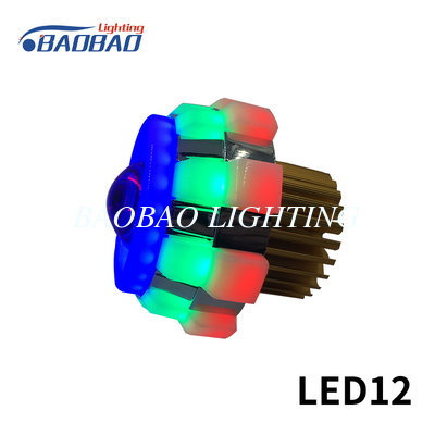 LED12 Double angel eye without fan motorcycle led headlight projector lens supplier