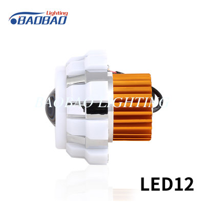 LED12 Double angel eye without fan motorcycle led headlight projector lens supplier