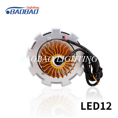 LED12 Double angel eye without fan motorcycle led headlight projector lens supplier