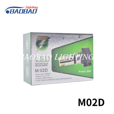 M02D 3000Lumen 3COB motorcycle led headlight RTD Brand supplier