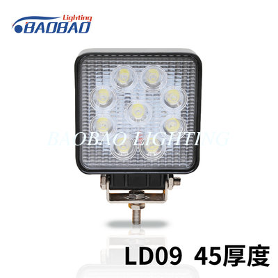 LD09 45mm 27W 9LED led work light supplier