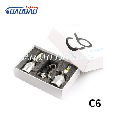C6 30W 3600Lumen COB Car LED headlight supplier