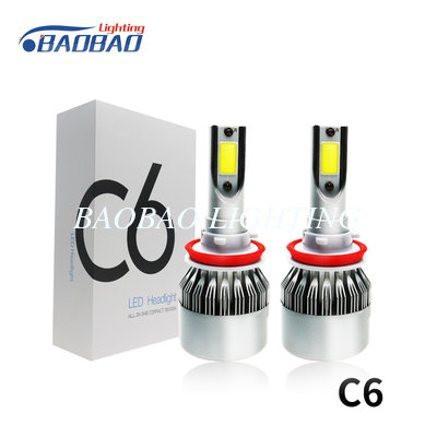 C6 30W 3600Lumen COB Car LED headlight supplier
