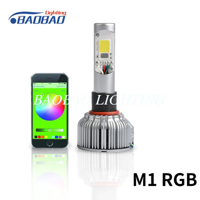 M1 25W 3000Lumen RGB Car LED headlight supplier
