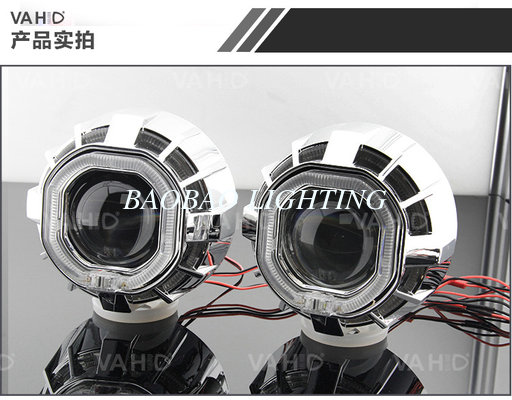 CH10S 2.5inch Square Crystal angel eye Bixenon Car hid xenon projector kit supplier