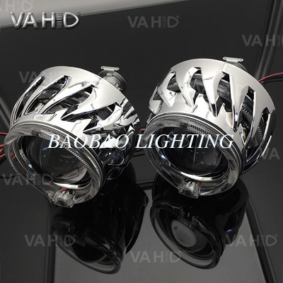 CH13 2.5inch Round double Crystal angel eye Bixenon Car hid xenon projector kit supplier