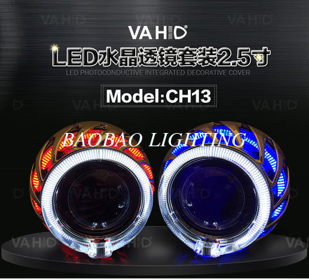 CH13 2.5inch Round double Crystal angel eye Bixenon Car hid xenon projector kit supplier