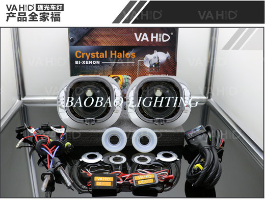 CH24S 3.0inch Crystal angel eye Bixenon Car hid xenon projector kit supplier