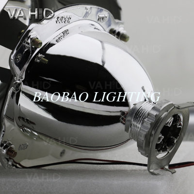 CH24 3.0inch Round Crystal angel eye Bixenon Car hid xenon projector kit supplier