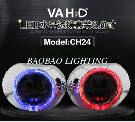 CH24 3.0inch Round Crystal angel eye Bixenon Car hid xenon projector kit supplier