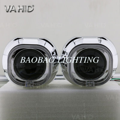 CH26S 3.0inch Square Crystal angel eye Bixenon Car hid xenon projector kit supplier