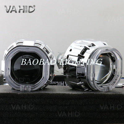 CH27S 2.5inch Square Crystal angel eye Bixenon Car hid xenon projector kit supplier