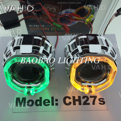 CH27S 2.5inch Square Crystal angel eye Bixenon Car hid xenon projector kit supplier