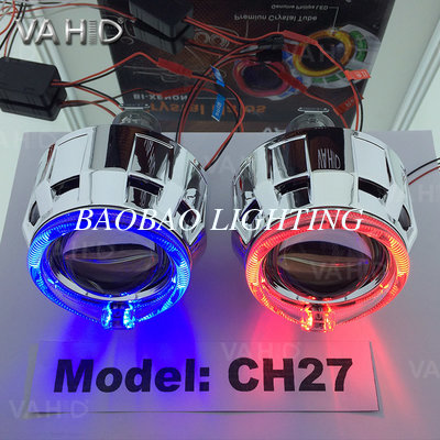 CH27 2.5inch Round Crystal angel eye Bixenon Car hid xenon projector kit supplier