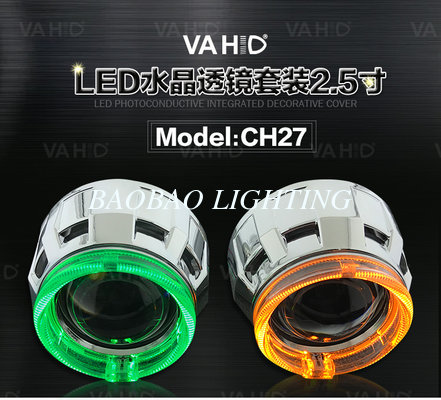 CH27 2.5inch Round Crystal angel eye Bixenon Car hid xenon projector kit supplier