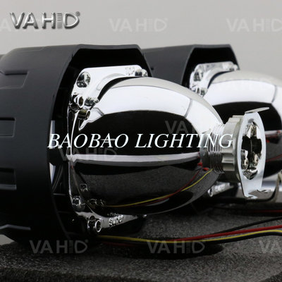CH28S  2.5inch Square Crystal angel eye Bixenon Car hid xenon projector kit supplier