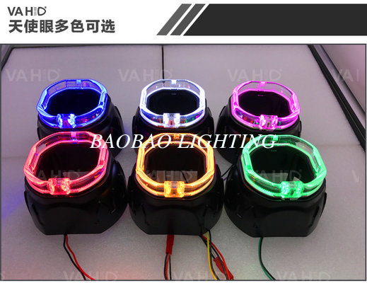 CH28S  2.5inch Square Crystal angel eye Bixenon Car hid xenon projector kit supplier