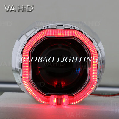CH29S  2.5inch Square Crystal angel eye Bixenon Car hid xenon projector kit supplier