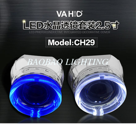 CH29  2.5inch Round Crystal angel eye Bixenon Car hid xenon projector kit supplier