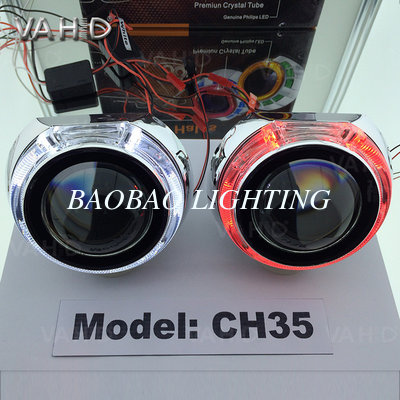 CH35 3.0inch Crystal angel eye Bixenon Car hid xenon projector kit supplier