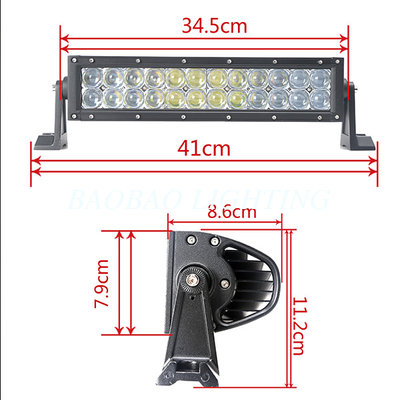 B5D 5D 72W 3W/PC 5D CREE LED LIGHT BAR SPOT BEAM supplier