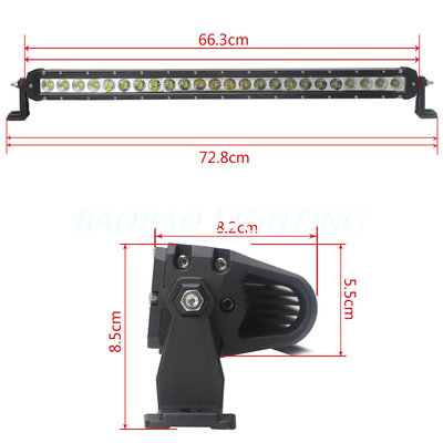 F Style 120W 5W CREE LED LIGHT BAR 6000K  10-30V Spot beam, Flood Beam, Combo Beam supplier