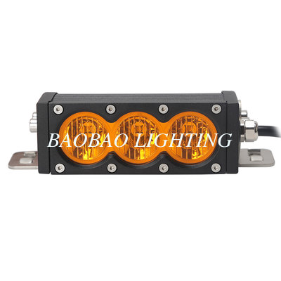 H Style 30W Yellow Color 3pcs 10W CREE LED LIGHT BAR 6000K 10-30V Combo Beam,Flood Beam, Spot beam supplier