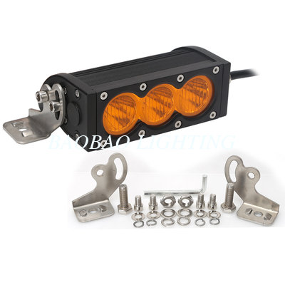 H Style 30W Yellow Color 3pcs 10W CREE LED LIGHT BAR 6000K 10-30V Combo Beam,Flood Beam, Spot beam supplier