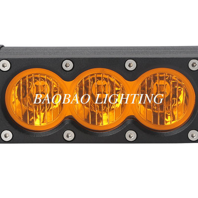 H Style 30W Yellow Color 3pcs 10W CREE LED LIGHT BAR 6000K 10-30V Combo Beam,Flood Beam, Spot beam supplier